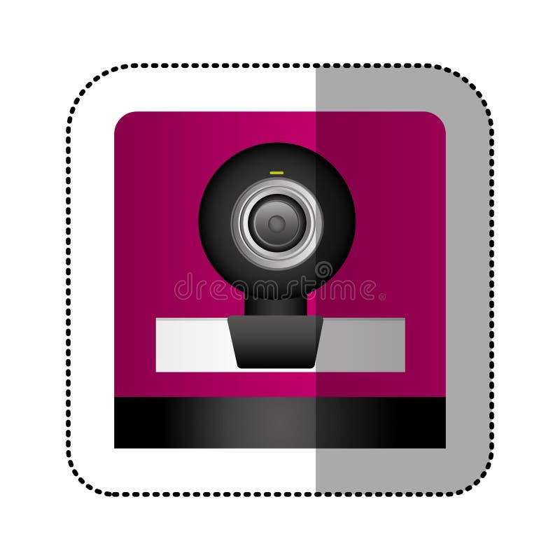 Black Digital Webcam Technology Computer Stock Illustration ...