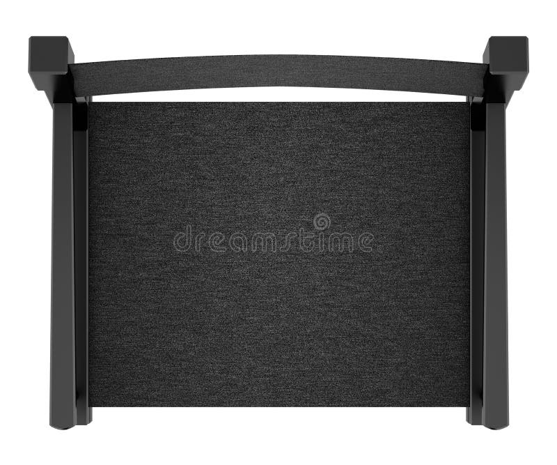 Black Director`s Chair Isolated on White Background Stock Illustration ...