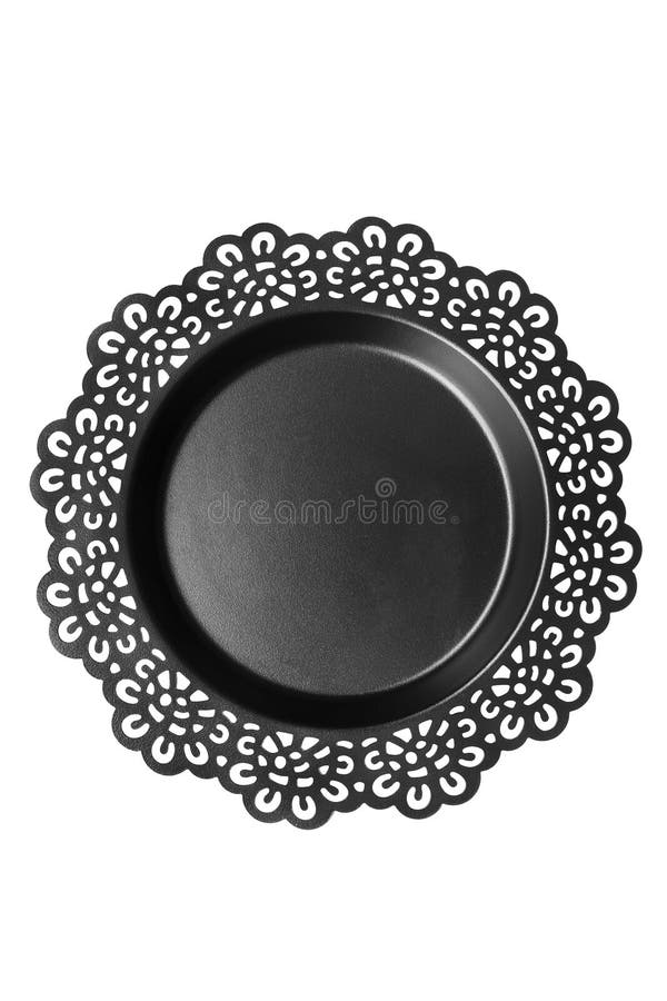 Black dish isolated stock photo. Image of utensil, carved - 70930940