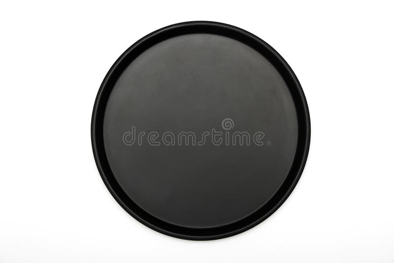 Black Dish on a Gray Background. Layout of Black Dishes on a Gray ...