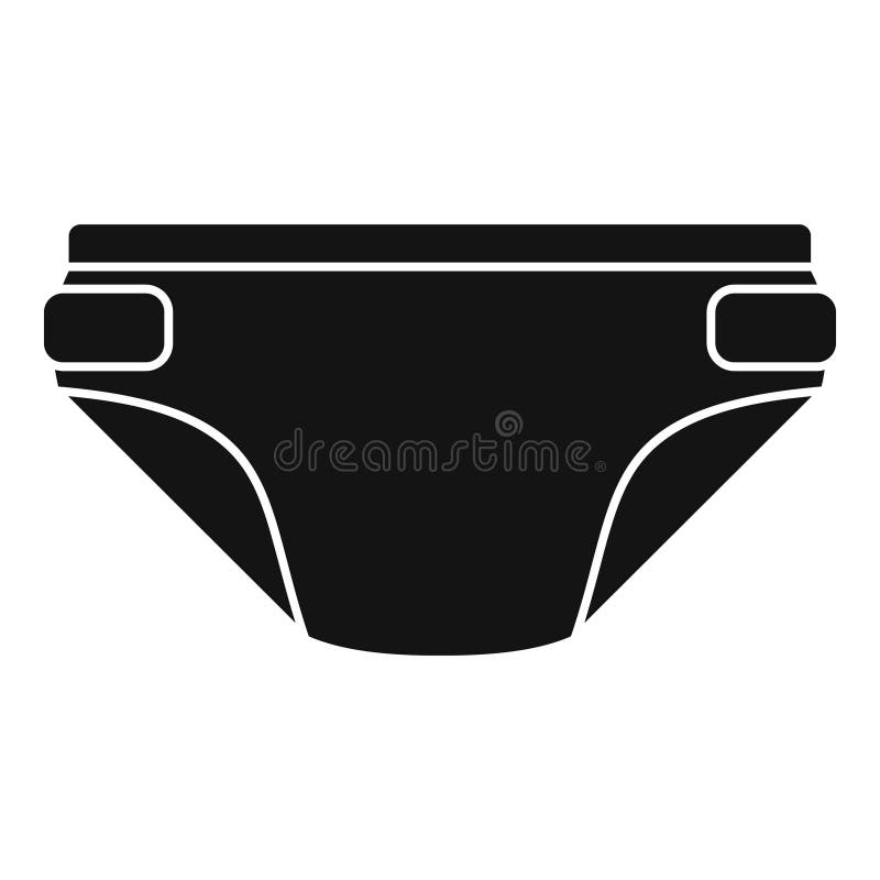 Baby Diaper Protecting from Leak Icon, Simple Style Stock Vector ...