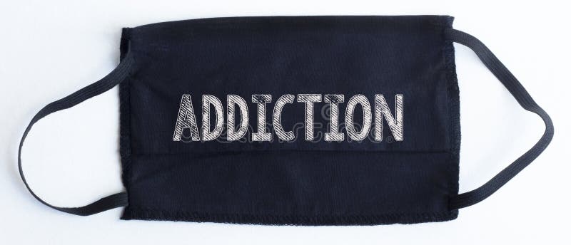 Addiction - Text in Anamnesis. 3D Illustration. Stock Image - Image of ...