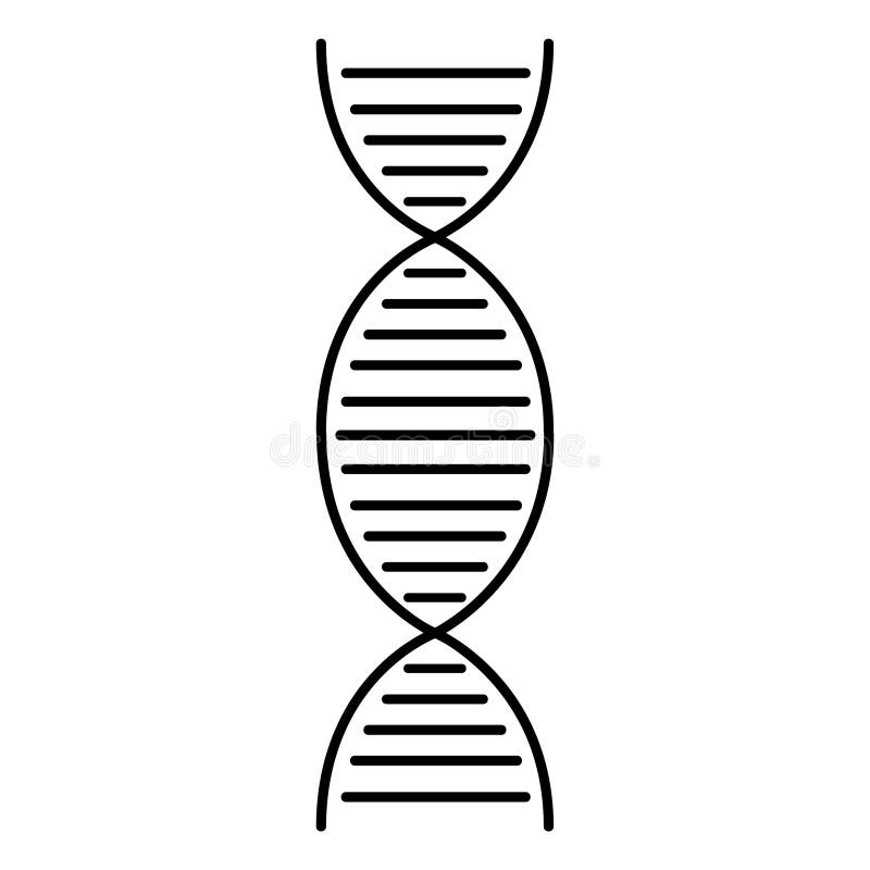 Dna Chain Black Graphic Stock Illustrations – 817 Dna Chain Black ...