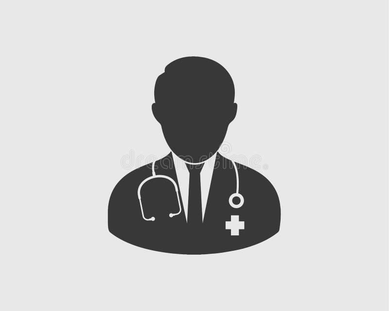 Black Doctor Icon stock vector. Illustration of doctors - 123249056