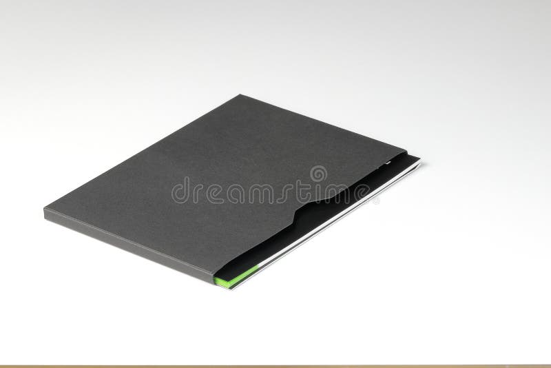 Black Document Envelope for Paper A4, C4 Size or Manual Set Book ...