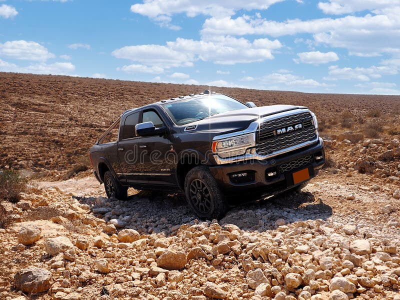 Black Dodge RAM in the Desert Editorial Photo - Image of sand, training ...