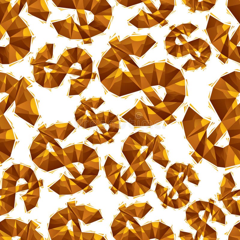 Black Dollar Signs Seamless Pattern, Geometric Contemporary Style ...