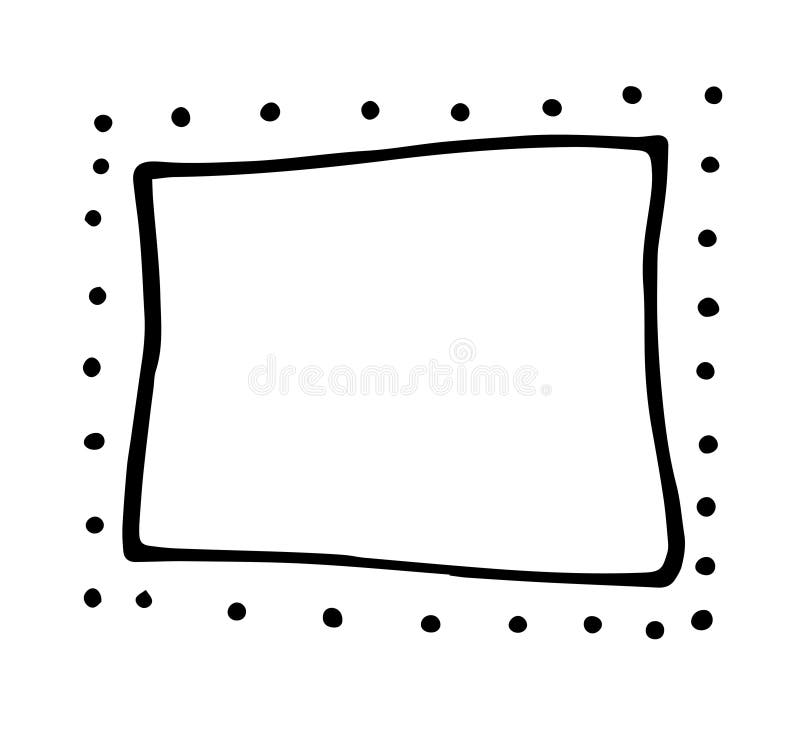 Line Dots Border Frame Rectangle Stock Illustrations – 202 Line Dots ...