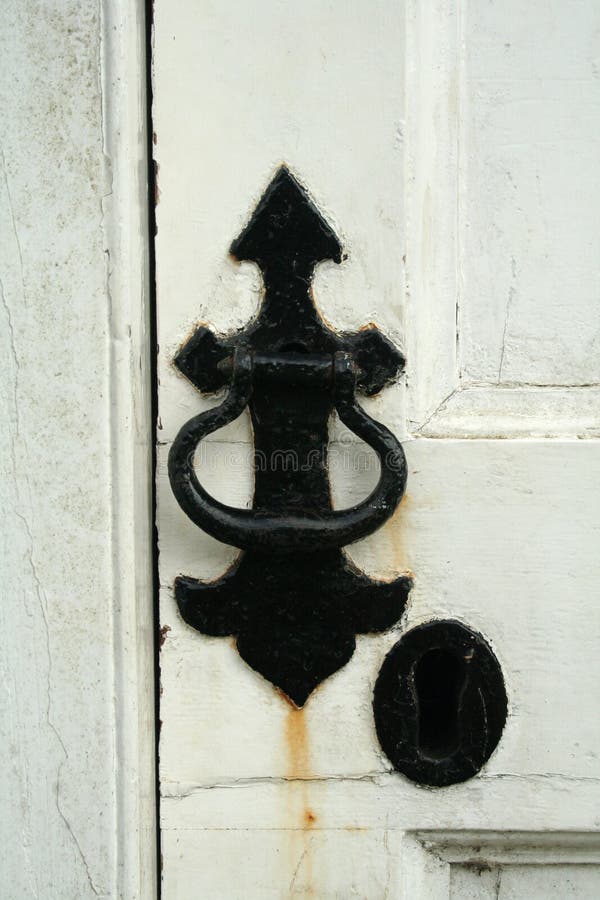 Ancient Door Handle, San Miguel De Allende, Mexico Stock Image - Image ...