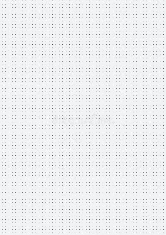 Black Dot Grid Matrix on Grey or Gray A4 Paper, Memo Paper for Bullet ...