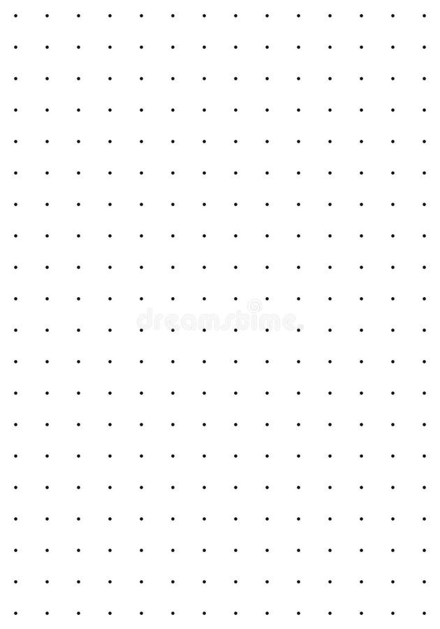 Bullet Journal Texture Seamless Pattern. Black Dot Grid Graph Paper ...