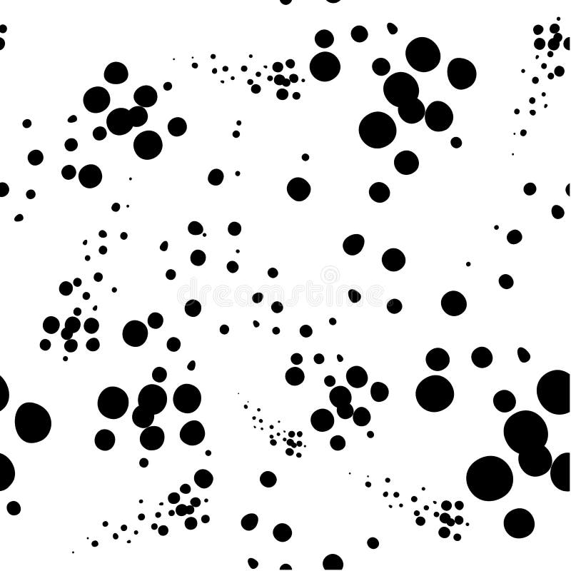 Dotted, Pop Art Seamless Pattern Set. Halftone Dots Background. Black ...