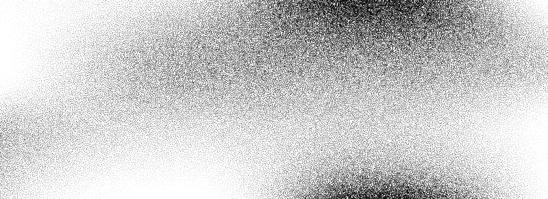 Black Dotted Grain Gradient Texture. Rough Stippled Noise Background ...