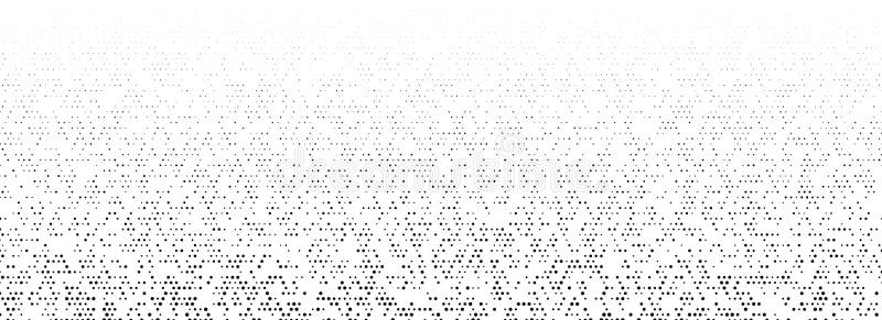 Black Dotted Noise Gradient Texture. Fading Comic Pixel Grain Pattern ...