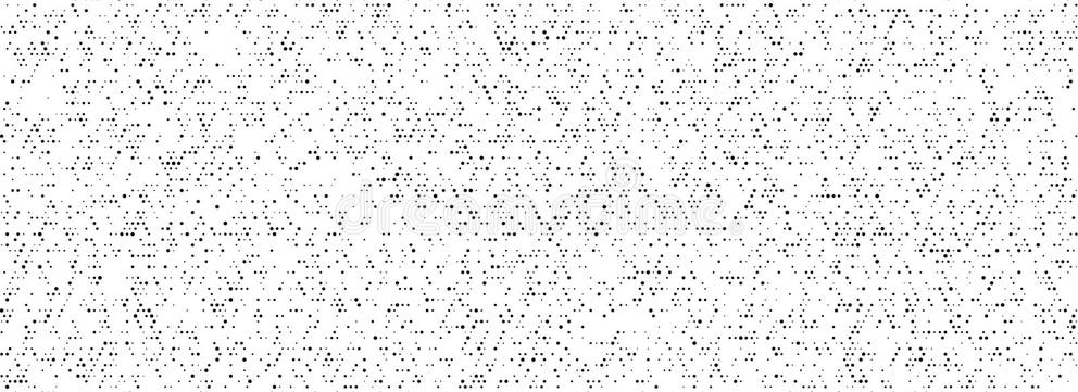 Black Dotted Noise Grid Texture. Comic Pixel Grain Pattern. Polka Dot ...