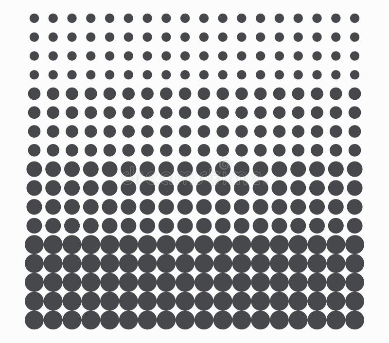 Black Dotted Pattern on White Background. Stock Vector - Illustration ...