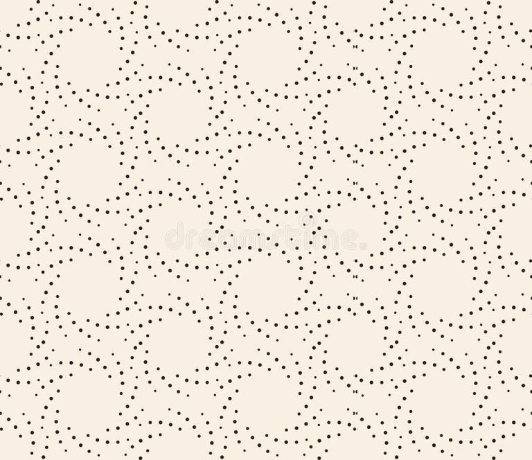 Black Dotted Simple Circle Pattern Stock Illustration - Illustration of ...