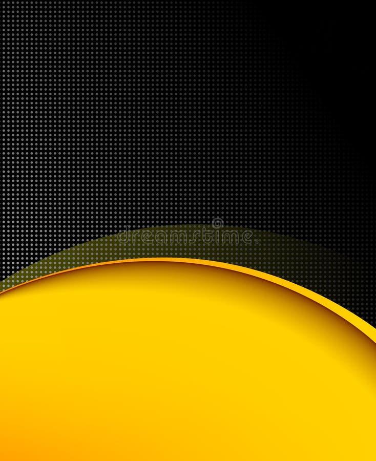 Black Dotted and Yellow Background Composition for Business Design ...