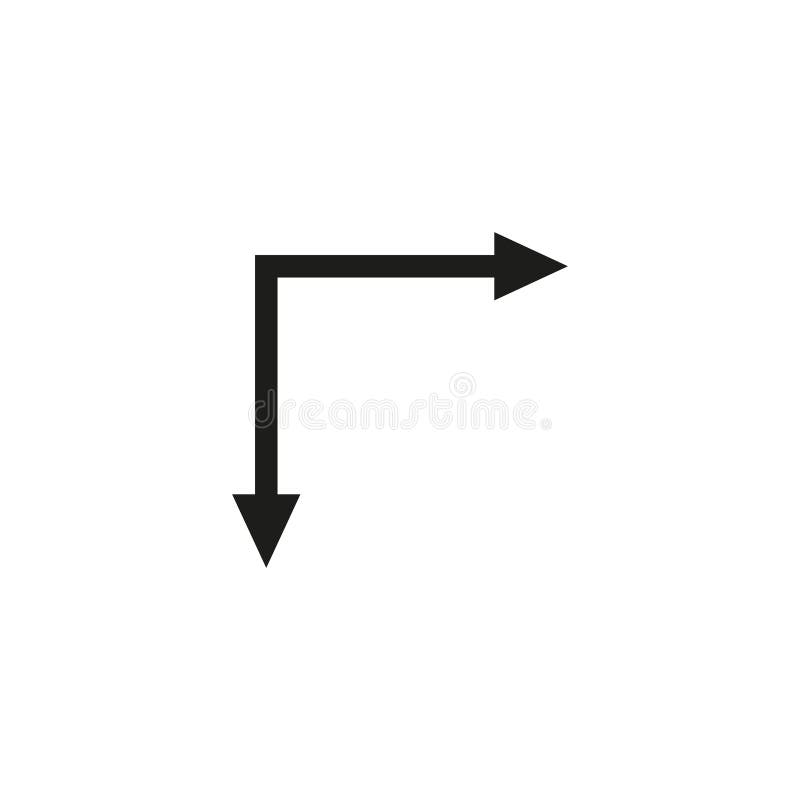 90 Degree Arrow Stock Illustrations – 429 90 Degree Arrow Stock ...