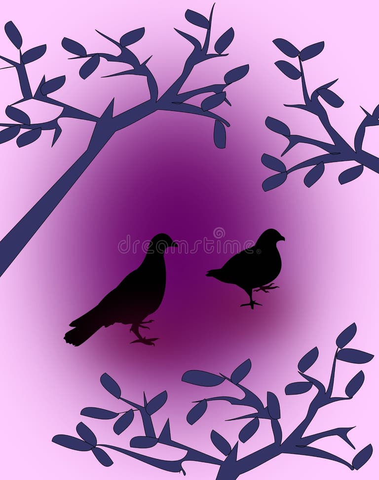 Cartoon Two Doves Stock Illustrations – 338 Cartoon Two Doves Stock ...