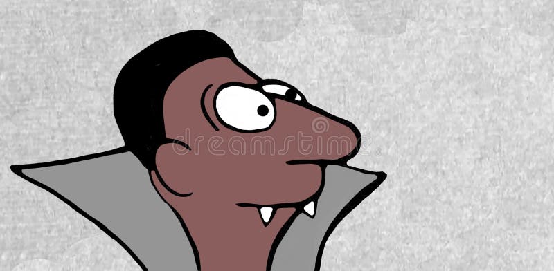 Black Dracula is Tired of Sucking Stock Illustration - Illustration of ...