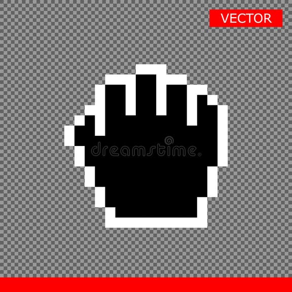 Black Drag Hand Cursor Icon Stock Vector - Illustration of internet ...