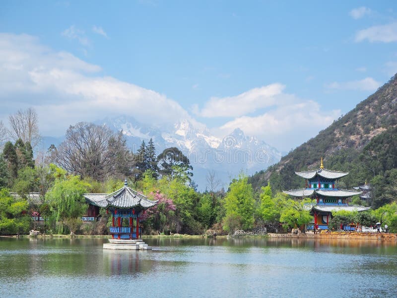 Black Dragon Pool stock image. Image of traditional, building - 83911275