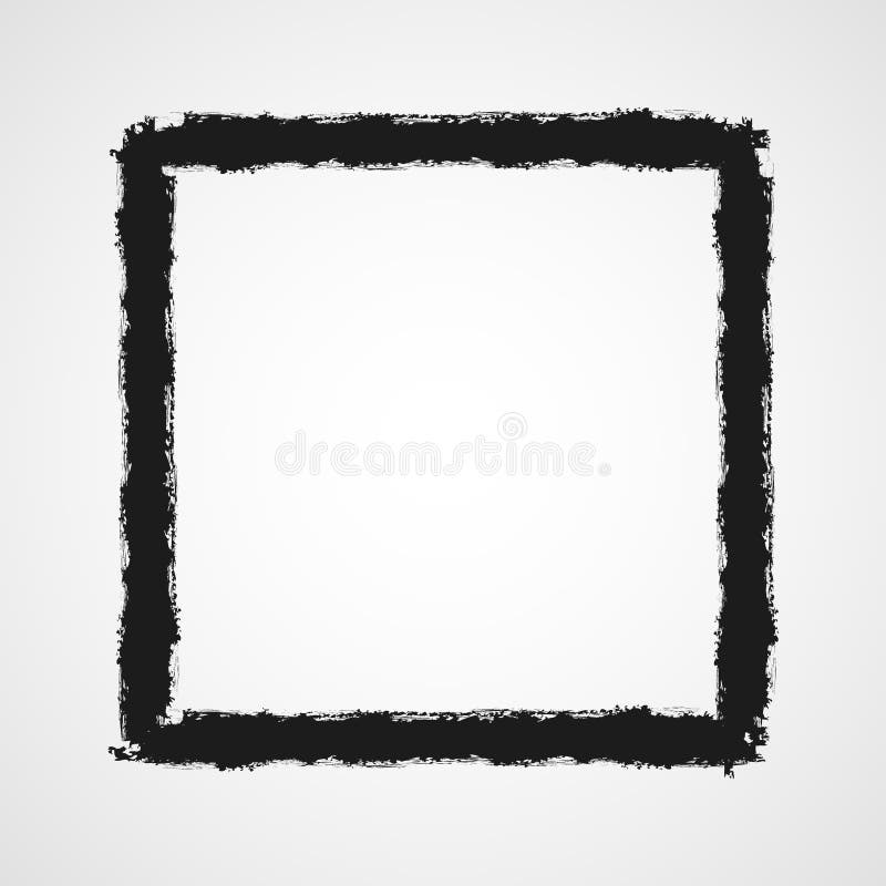 Dawing of Square Framework. Vector Illustration. Stock Illustration ...