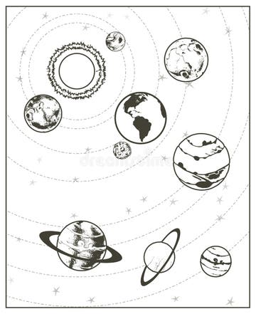 Solar System Silhouette Stock Illustrations – 5,313 Solar System ...