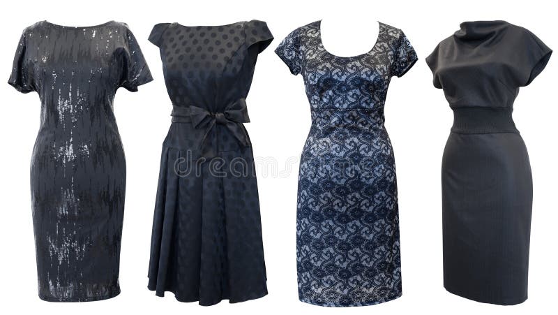 Black dresses set stock photo. Image of body, silhouette - 12549034