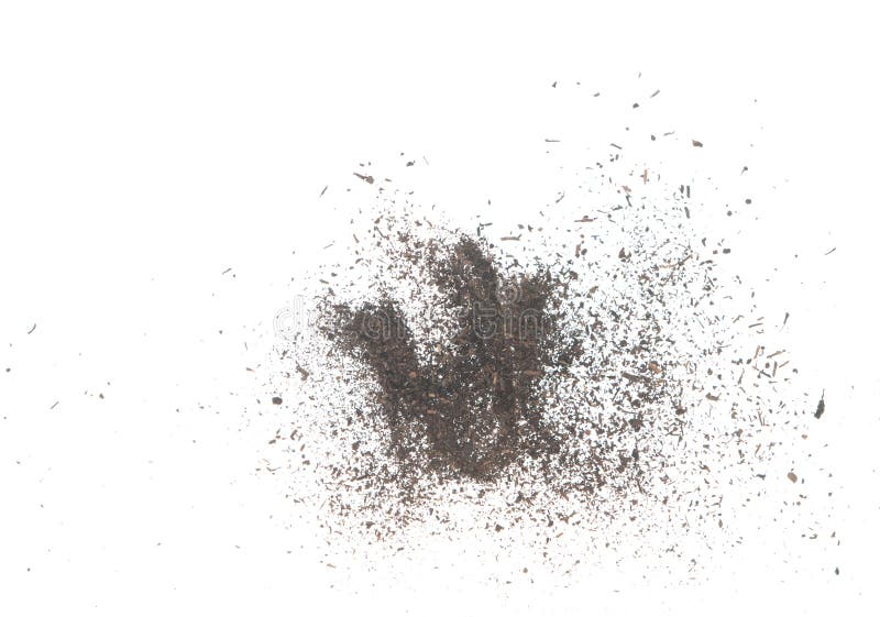 Black Dried Leave Tea Pouring. Big Size Tea Leaf Fall Down, Abstract ...