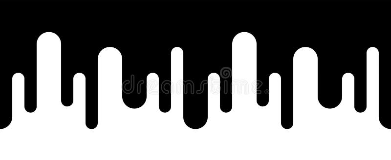 Black Dripping Slime Seamless Pattern Stock Vector - Illustration of ...