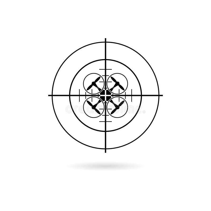 Drone target stock illustration. Illustration of combat - 49210316