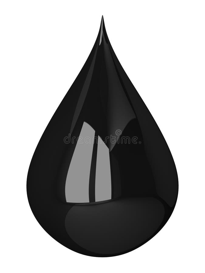 Black drop isolated stock illustration. Illustration of environment ...