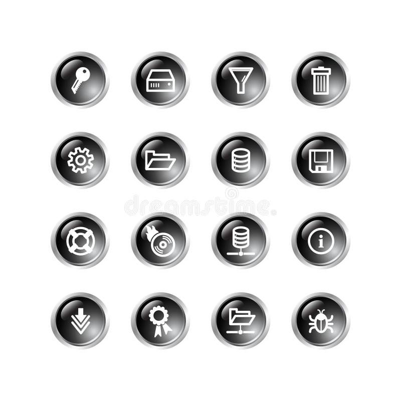 Black drop business icons stock vector. Illustration of diagram - 3716071