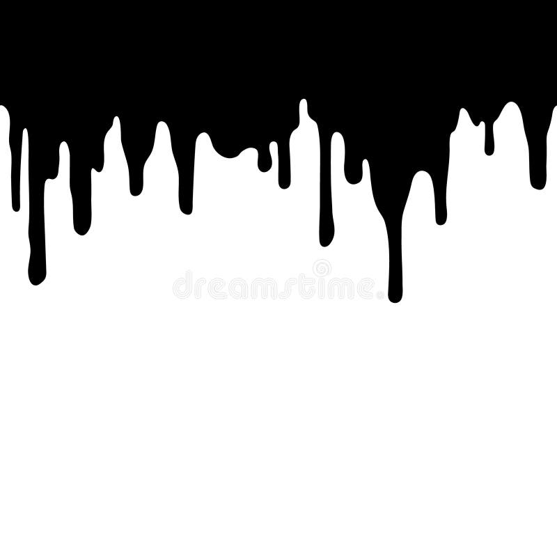 Drops of liquid flow down stock vector. Illustration of drop - 356655224