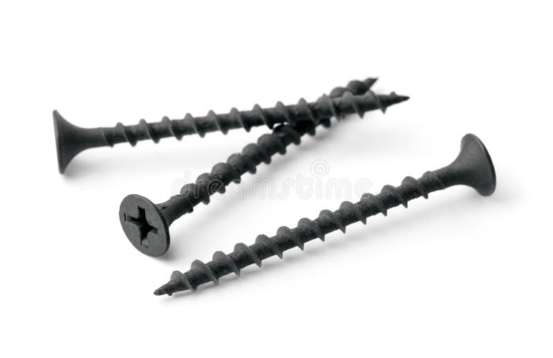 Black drywall screws stock photo. Image of macro, improvement - 149729590