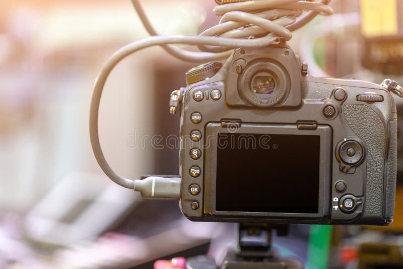 Dslr Camera Black Screen.selective Focus Stock Photo - Image of hobby ...