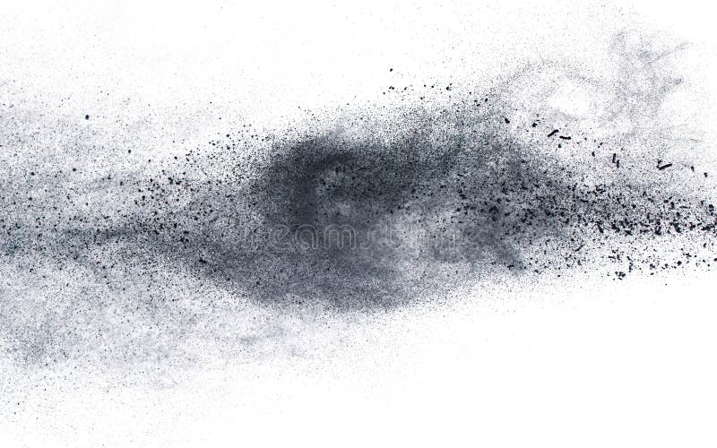 Black Dust on White Background Stock Photo - Image of background, dust ...