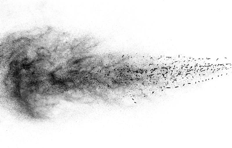 Black Dust on White Background Stock Image - Image of background, dust ...