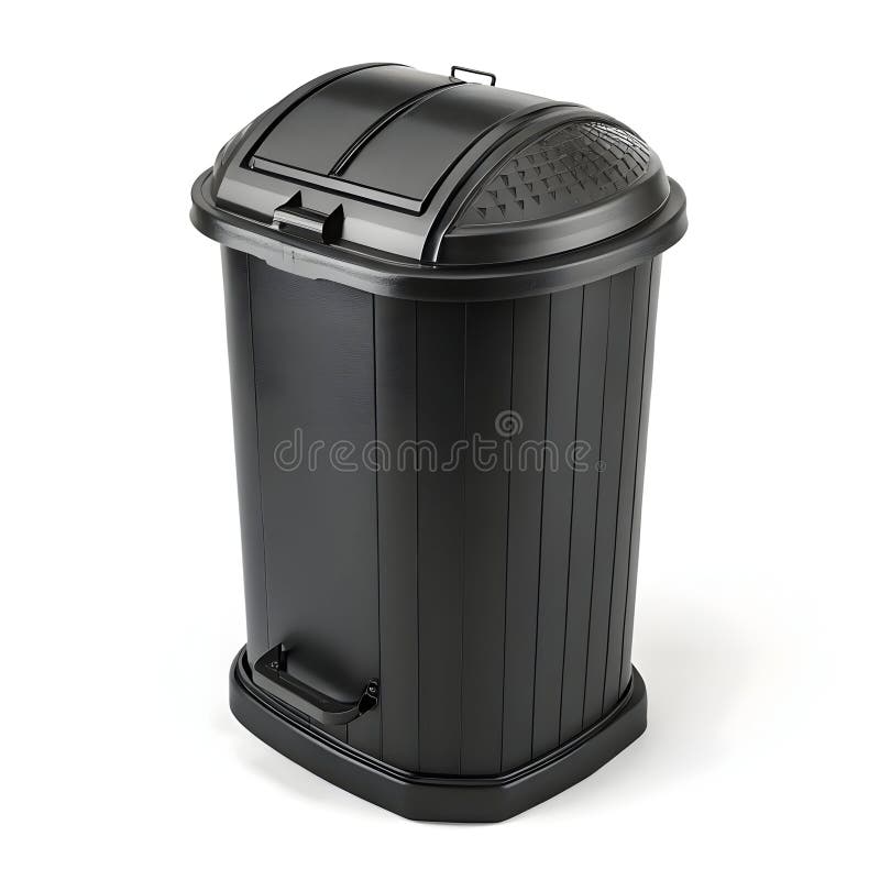 A Black Dustbin is a Sturdy, Outdoor Waste Container Used for ...