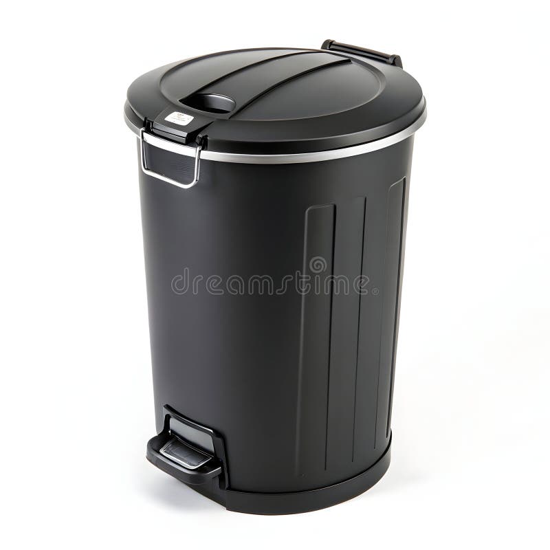 A Black Dustbin is a Sturdy, Outdoor Waste Container Used for ...