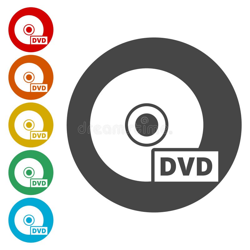 Black Dvd Icon or Logo Isolated on White Editorial Photography ...