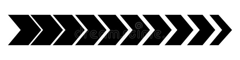 Black Dynamic Arrow Symbol. Modern Arrow Icon Stock Vector ...