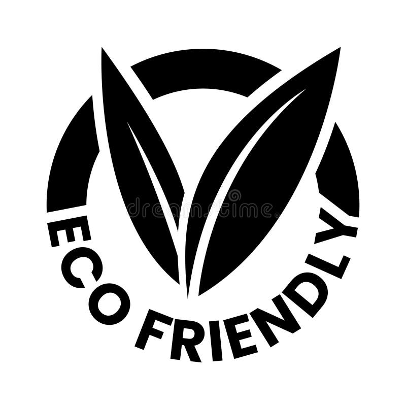Black Eco Friendly Icon with V Shaped Leaves 6 Stock Vector ...