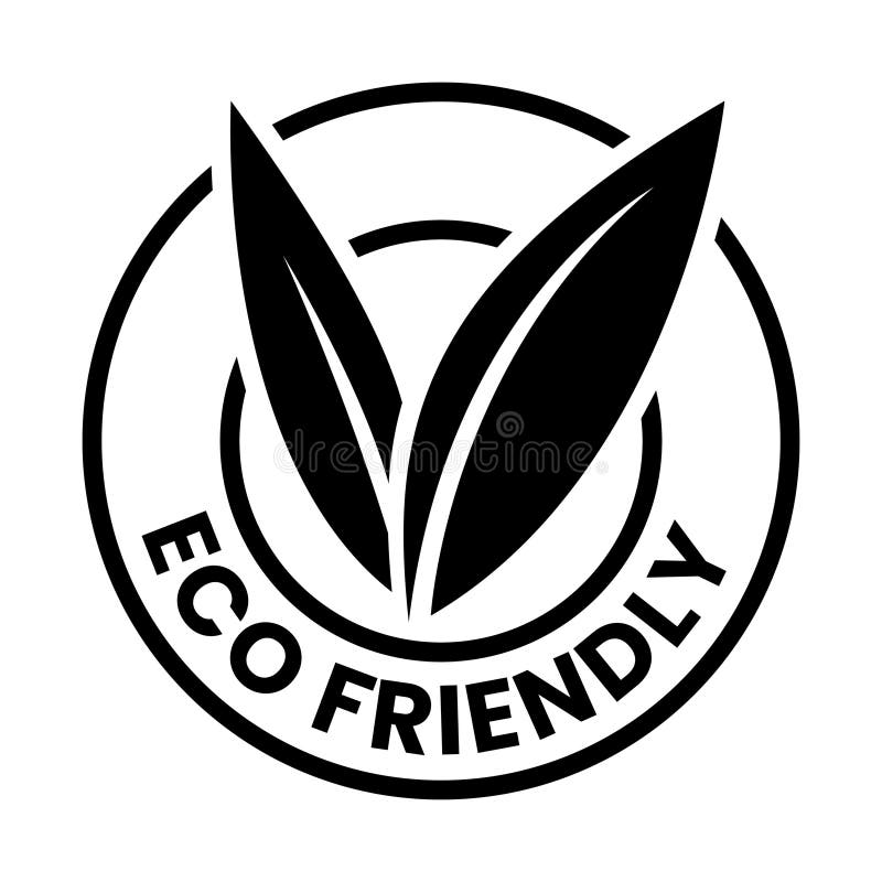 Black Eco Friendly Icon with V Shaped Leaves 5 Stock Vector ...