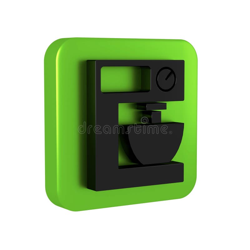 Black Electric Mixer Icon Isolated on Transparent Background. Kitchen ...