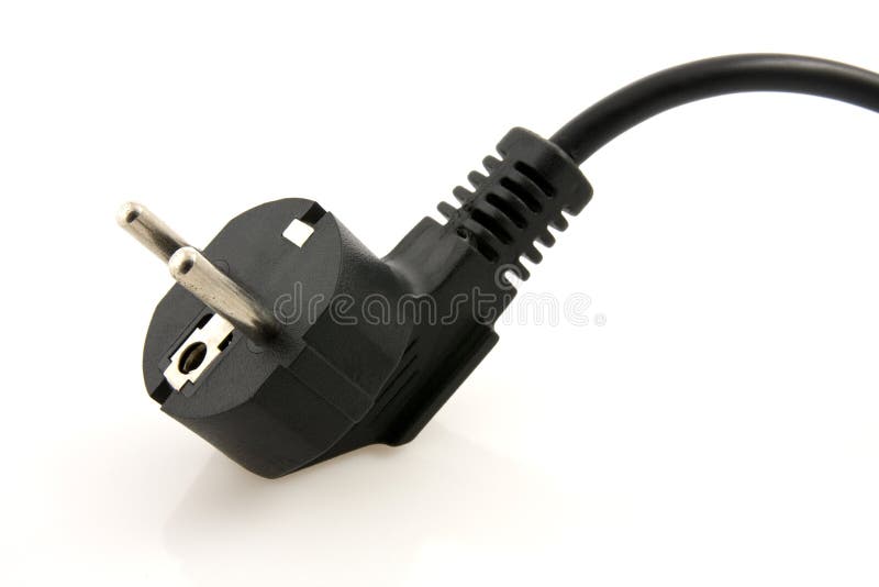 Black electric plug stock photo. Image of unplugged, energy - 19220544