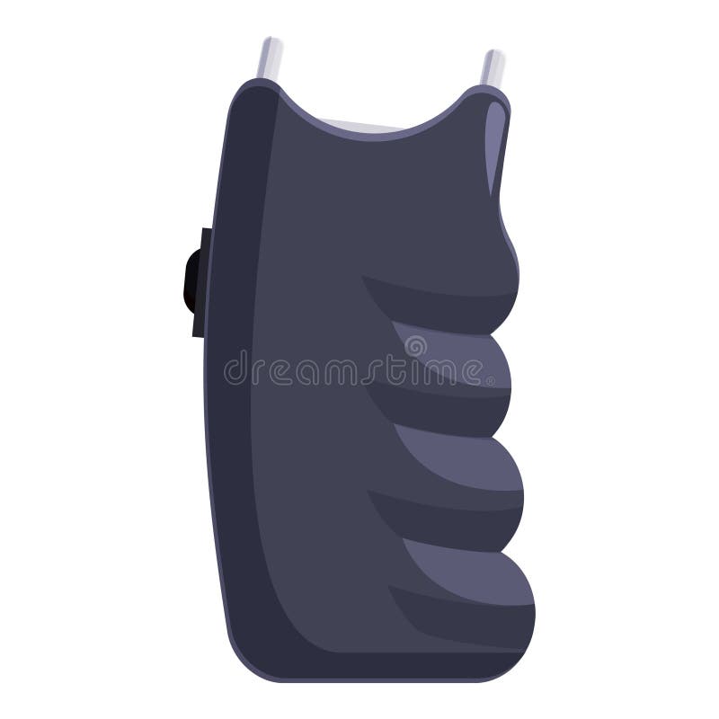 Electroshock Weapon is Protecting from Attack Stock Vector ...