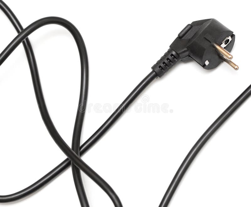 Black electrical cable stock image. Image of connection - 261457583